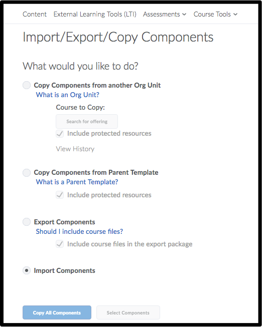 D2L/Brightspace: Import a Candela Course