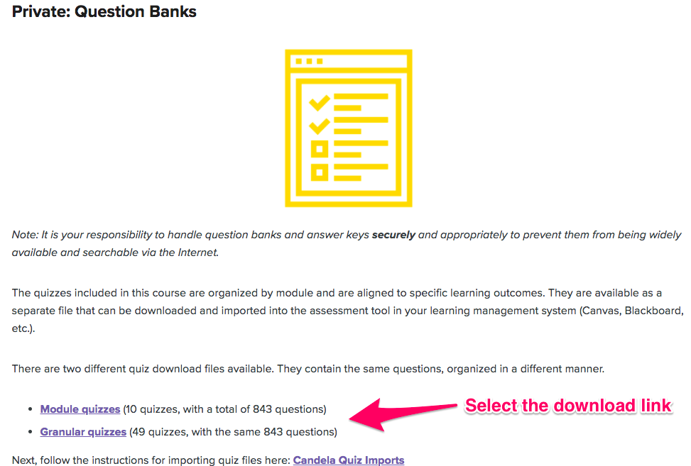 Canvas: How to Import Questions Banks