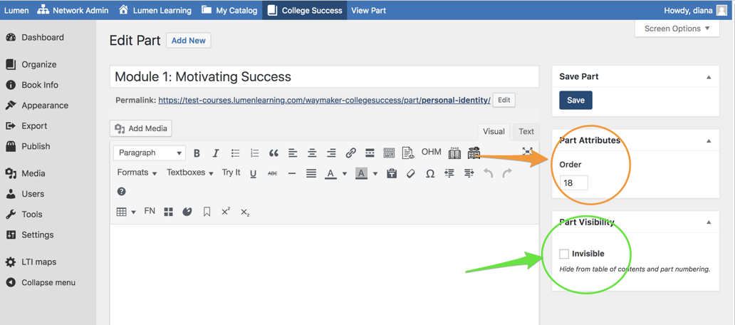 Candela: Move & Reorder Content