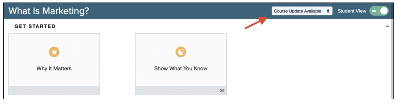 Waymaker Course Update Information