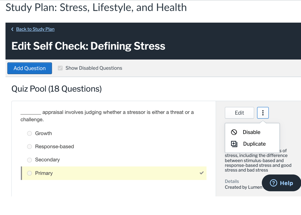 Waymaker: Editing Assessments