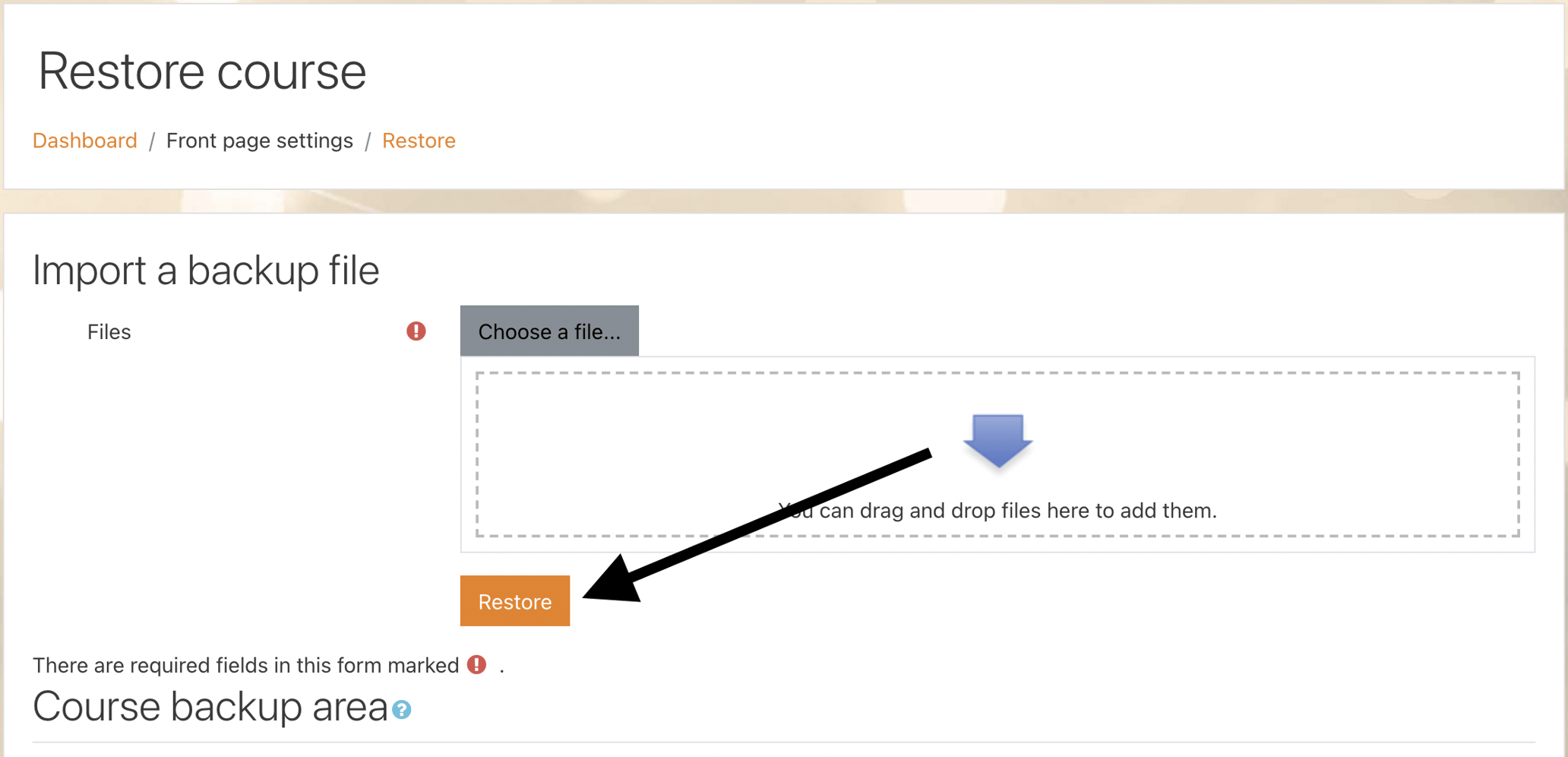 Waymaker: Moodle - Course Cartridge Import Process