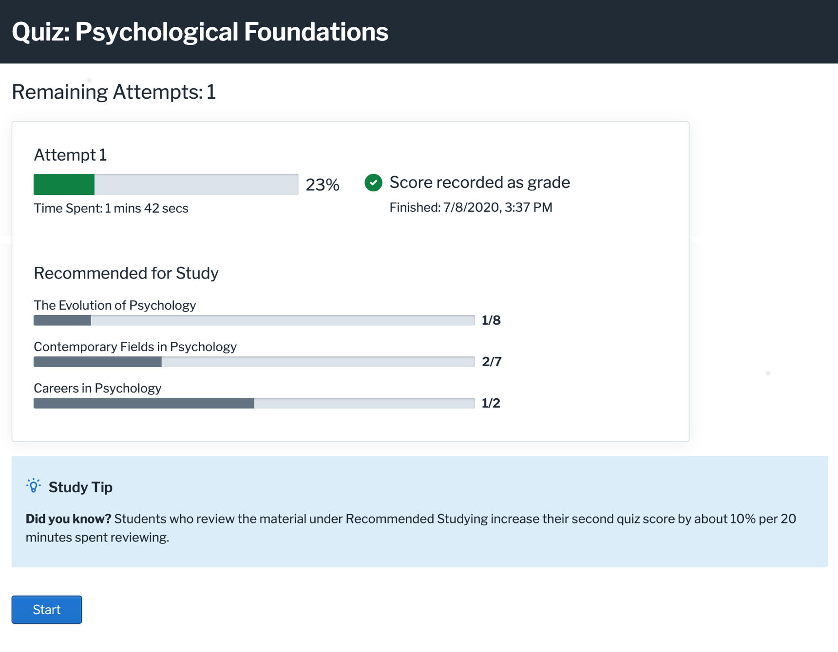 Waymaker: Quiz Attempt FAQs