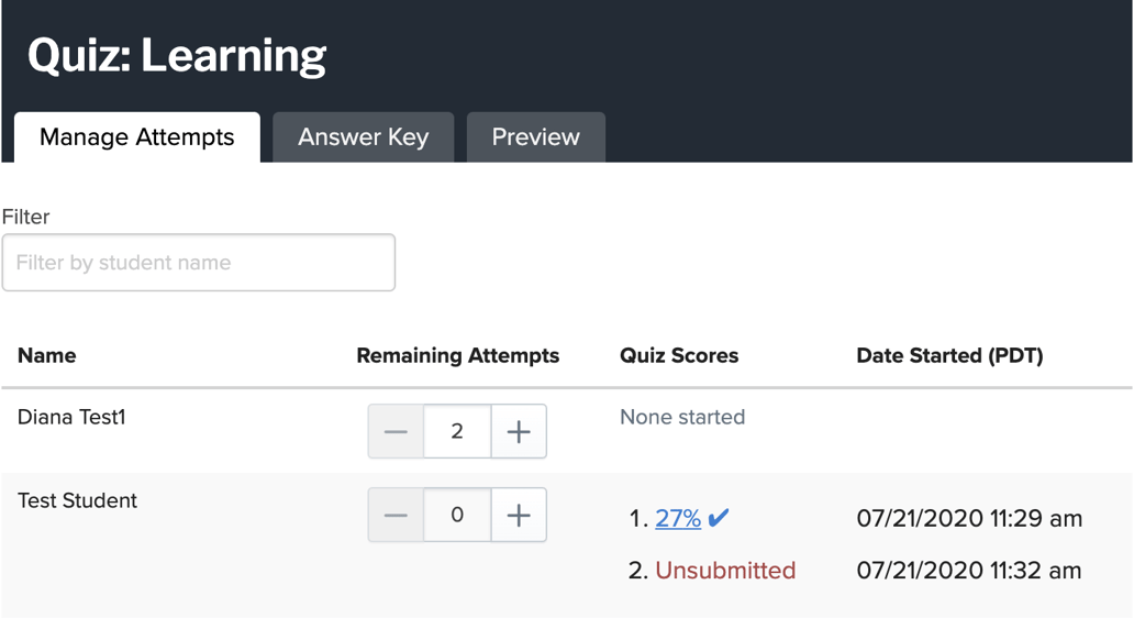 Waymaker: Quiz Attempt FAQs