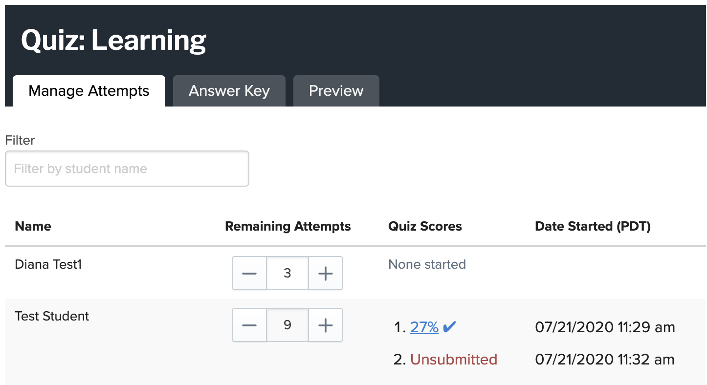 Waymaker: Quiz Attempt FAQs