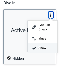 Waymaker: Showing a Hidden Study Plan Section Tile
