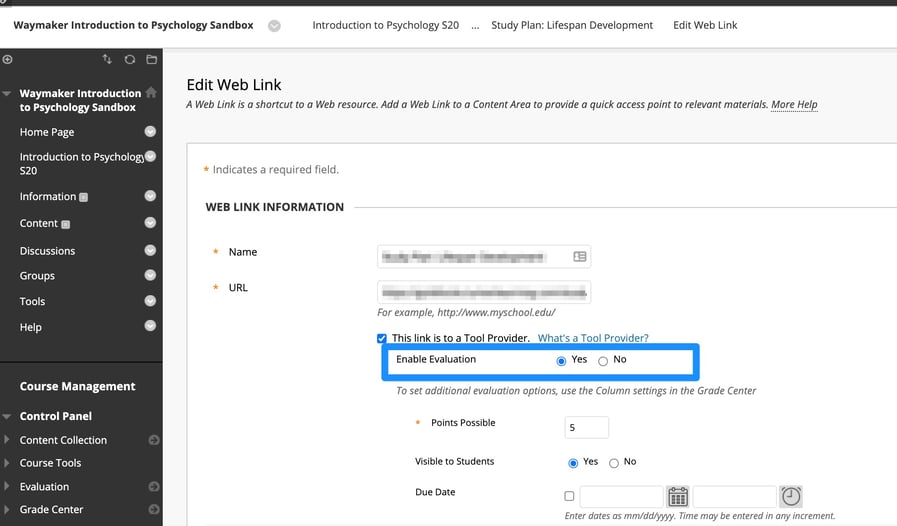 Blackboard: Manually Connect Quizzes to Grade Center