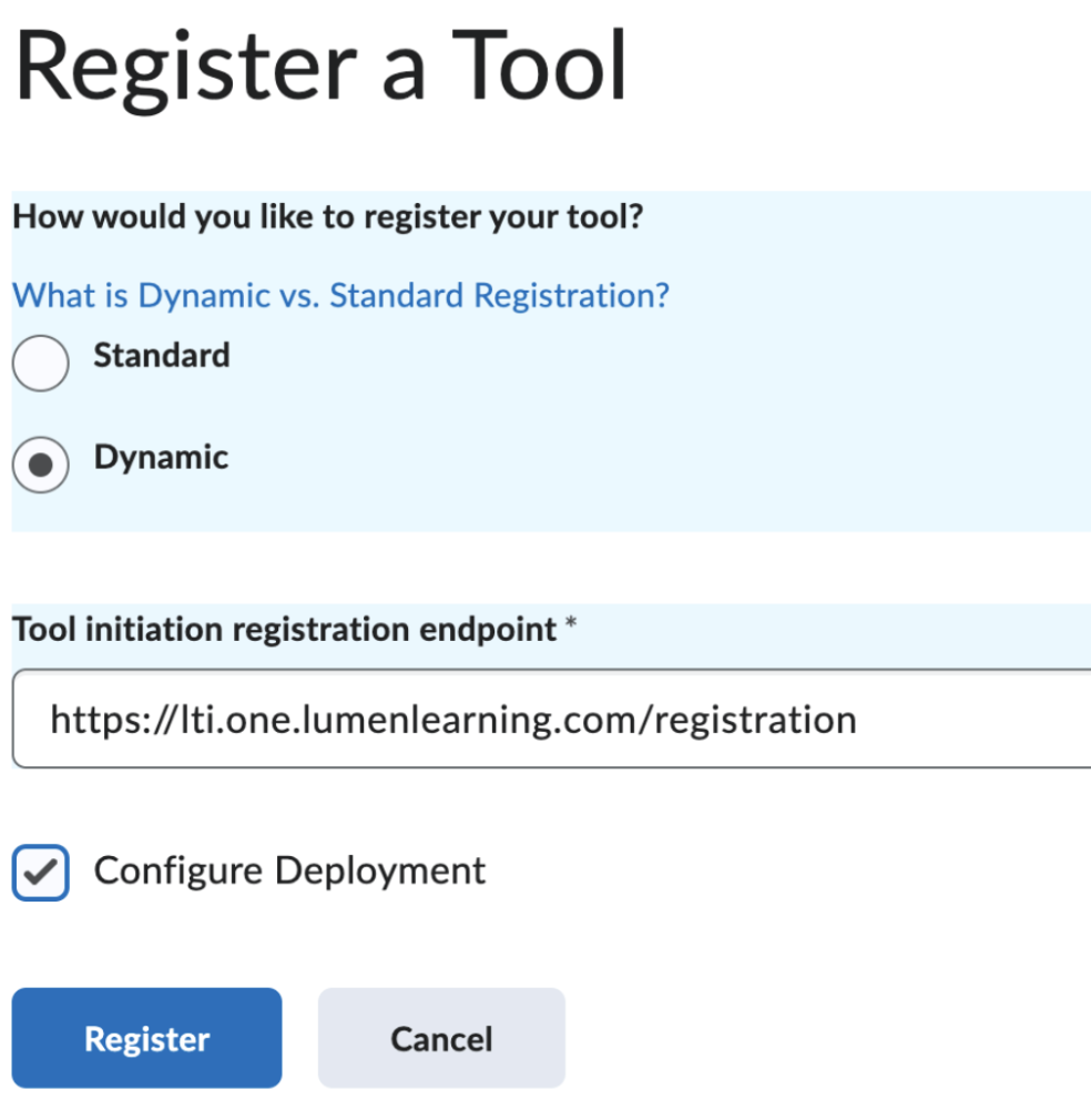 Lumen One Platform: D2L/Brightspace LTI 1.3 Integration